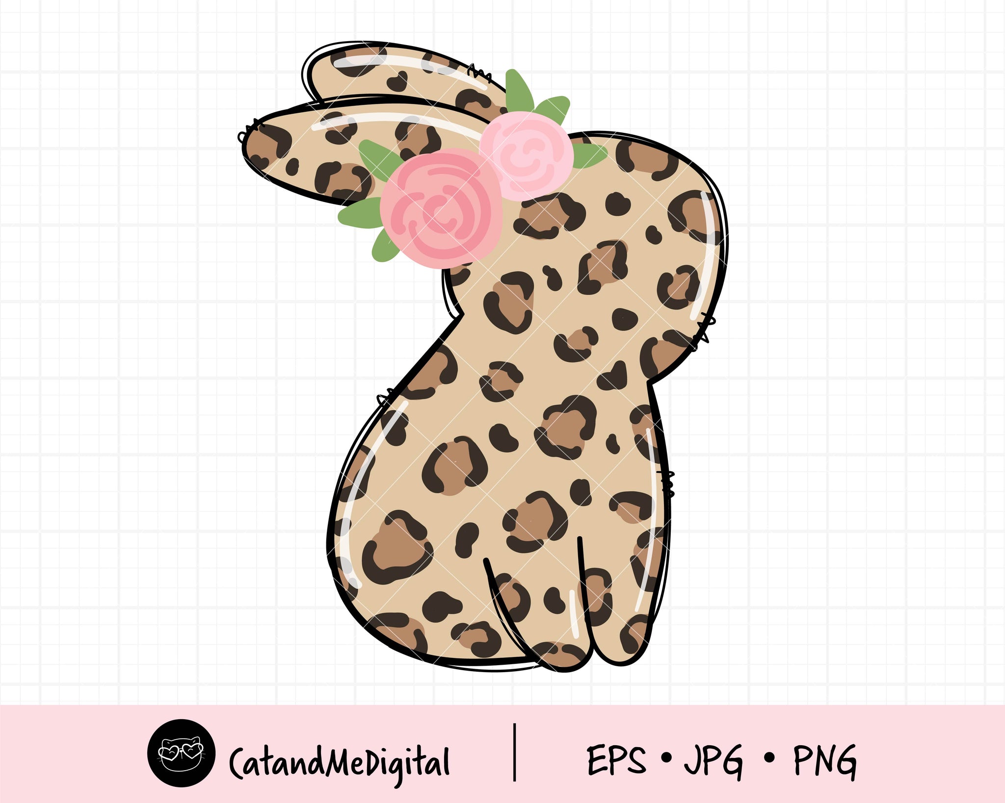 Leopard Bunny Png Clipart – catandmedigital